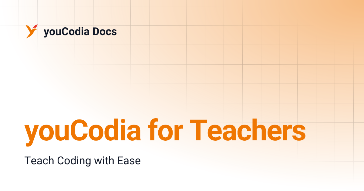 youCodia for Teachers | youCodia Docs